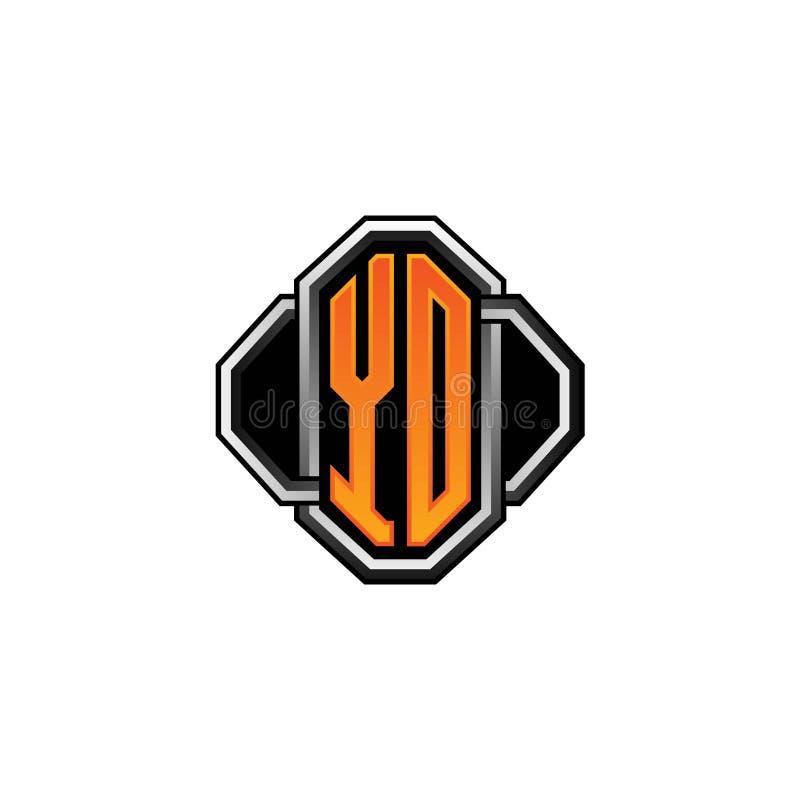 YO Logo Letter Geometric Vintage Style Stock Vector - Illustration of ...