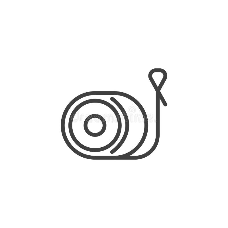 Yo-yo toy line icon stock illustration. Illustration of pictogram ...