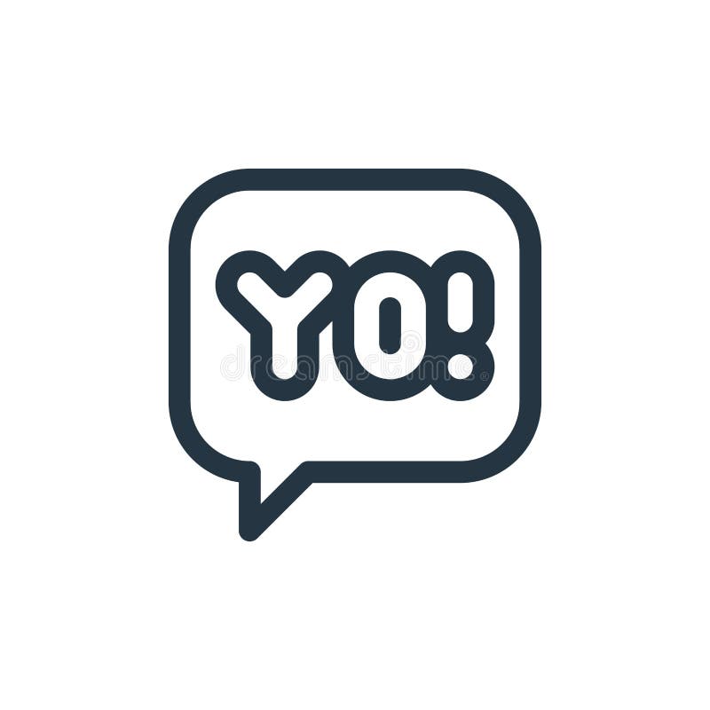 Yo Vector Icon. Yo Editable Stroke. Yo Linear Symbol for Use on Web and ...