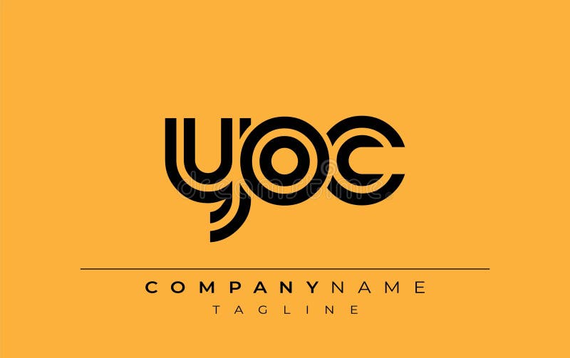 YOC Creative Unique Modern Letter Logo Design Stock Illustration ...