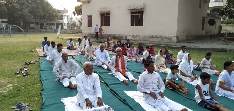 Yog Divas in Complete Exercise in All People Editorial Stock Photo ...