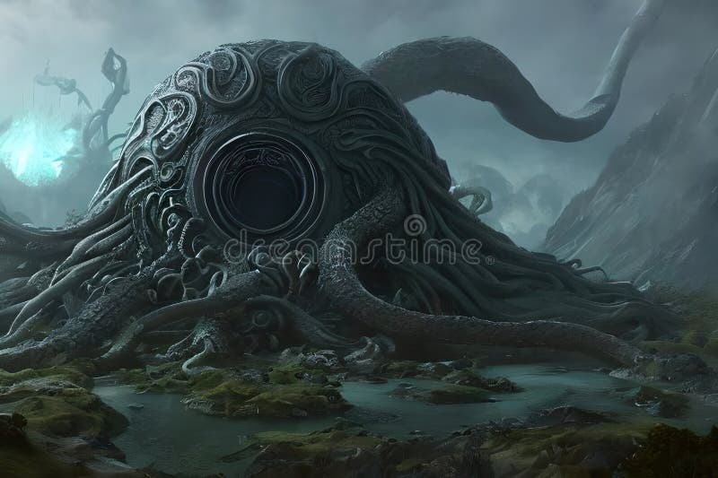 The Outer God Yog-Sothoth stock illustration. Illustration of lovecraft ...
