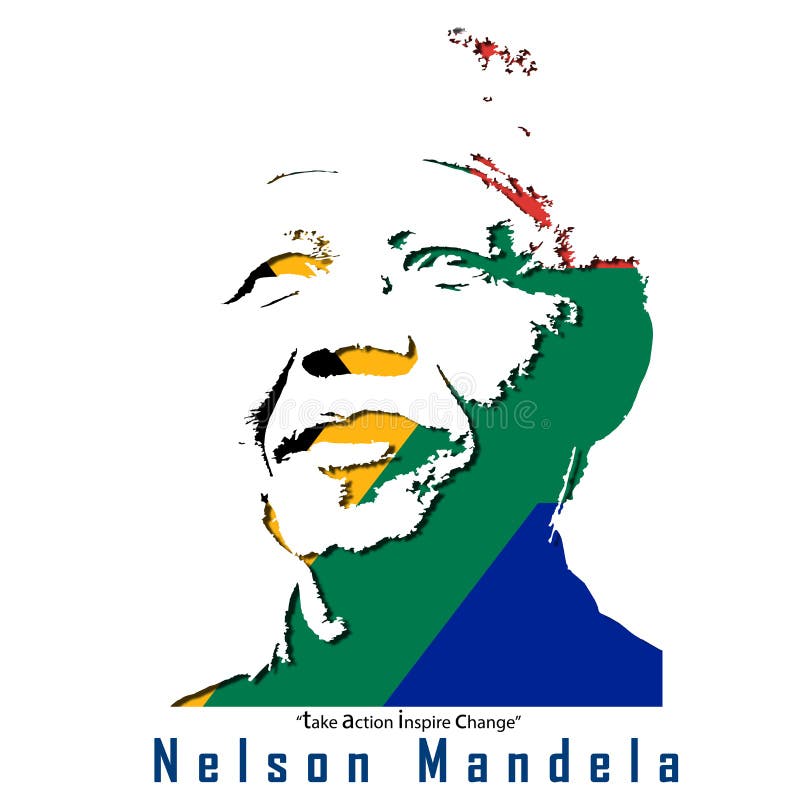 Abstract Paper Cut Style for International Nelson Mandela Day Editorial ...