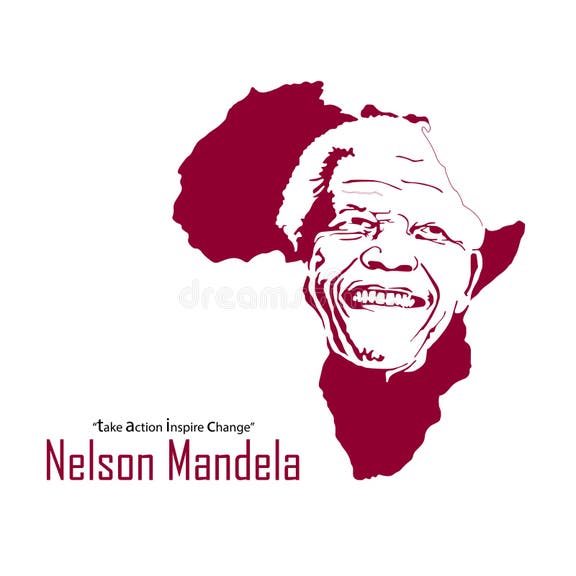 Abstract Paper Cut Style for International Nelson Mandela Day Editorial ...
