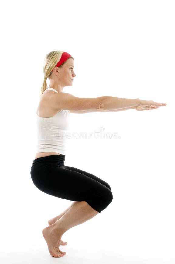 Yoga Awkward Pose Illustration Stock Image - Image of isolated, older ...