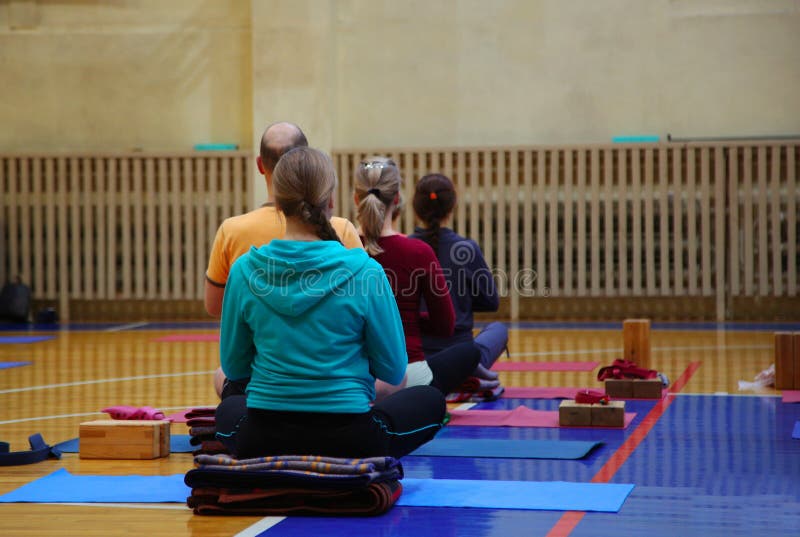 Yoga Class stock image. Image of meditation, relaxation - 7060947