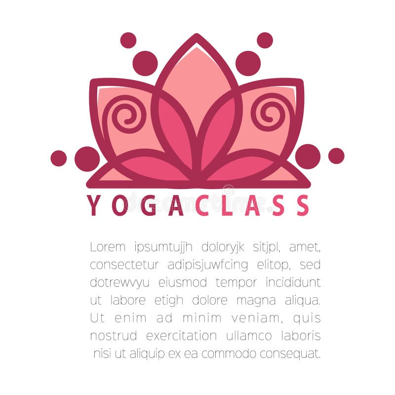 Yoga Concept Design Template with Copy Space for Text. Stock Vector ...