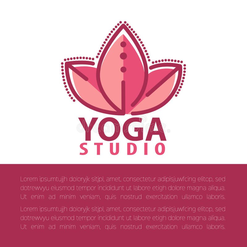 Yoga Concept Design Template with Copy Space for Text. Stock Vector ...
