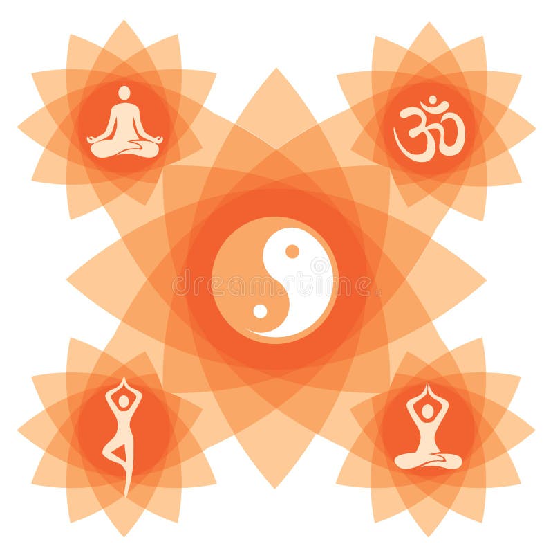 Yoga_decorative_background stock vector. Illustration of figure - 28923971