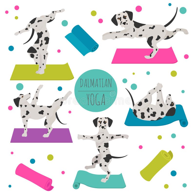 Dalmatian Dogs Clipart. Different Poses, Coat Colors Set Stock Vector ... Dalmatian Dogs Clipart. Different Poses, Coat Colors Set Stock Vector ...