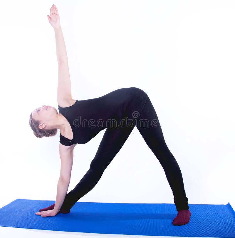 Yoga exercise stock image. Image of concentration, beautiful - 24400093