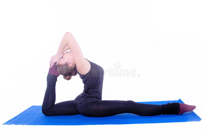 Yoga exercise stock photo. Image of healthy, person, mental - 24407936