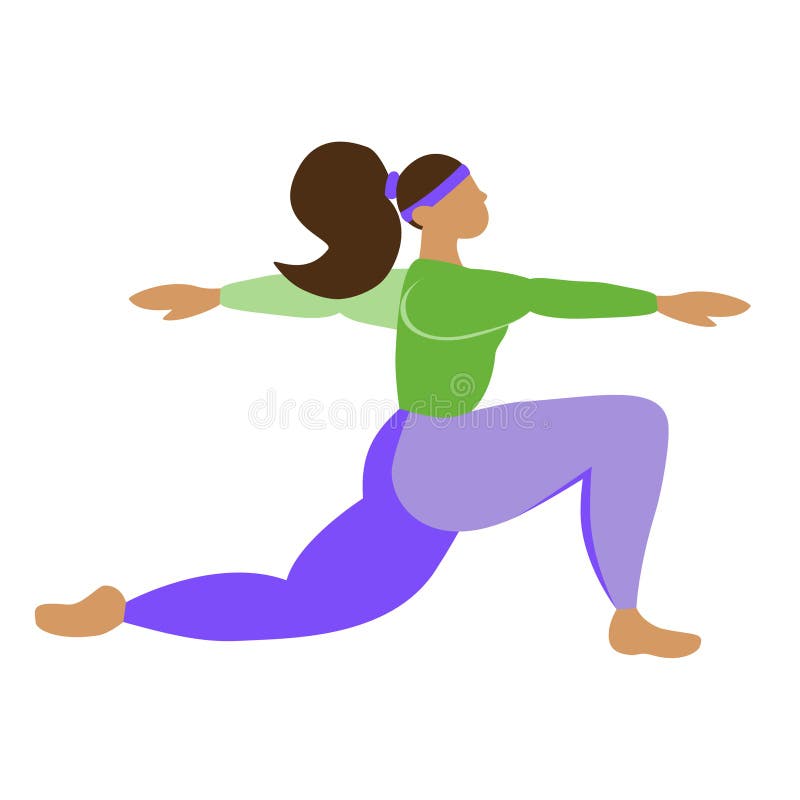 Yoga Exercise Vector Graphic Stock Vector - Illustration of peaceful ...