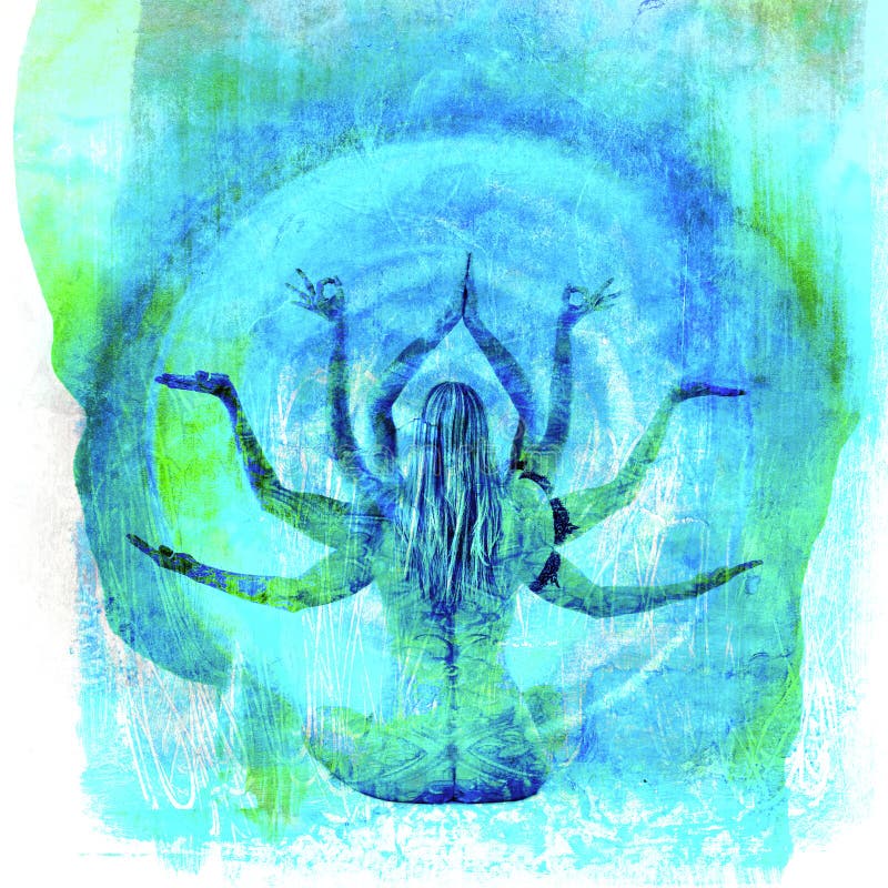 Multiple Arms Meditating Stock Illustrations – 18 Multiple Arms ...