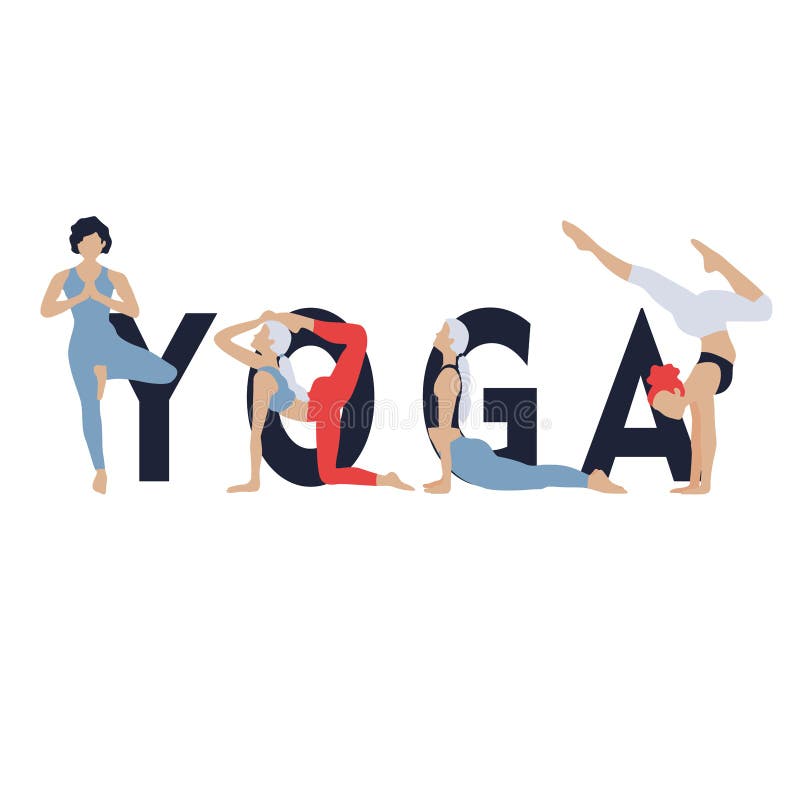 Yoga Letters Stock Illustrations – 1,229 Yoga Letters Stock ...