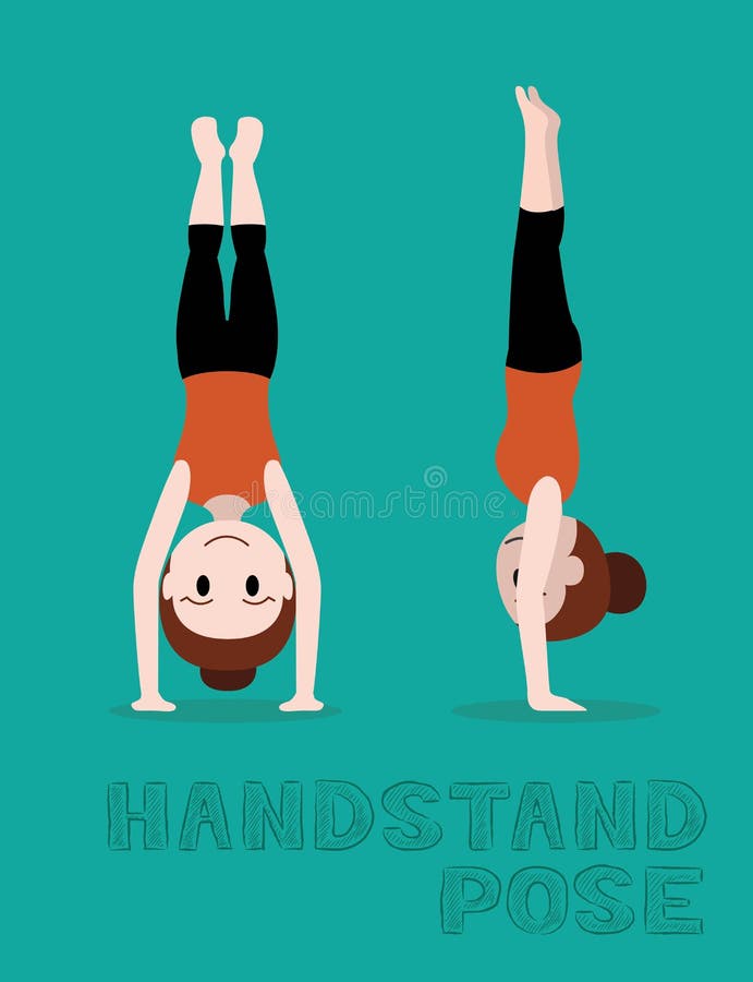 Yoga Handstand Stock Illustrations – 508 Yoga Handstand Stock ...