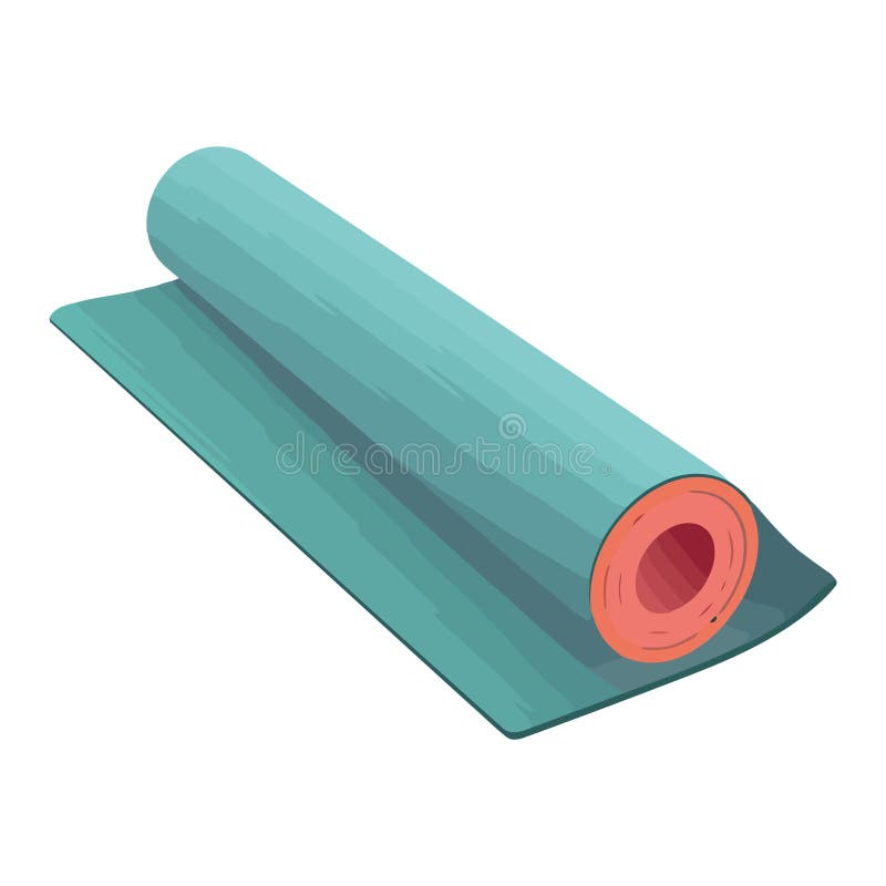 Yoga Icon on Blue Backdrop for Gym Design Stock Vector - Illustration ...