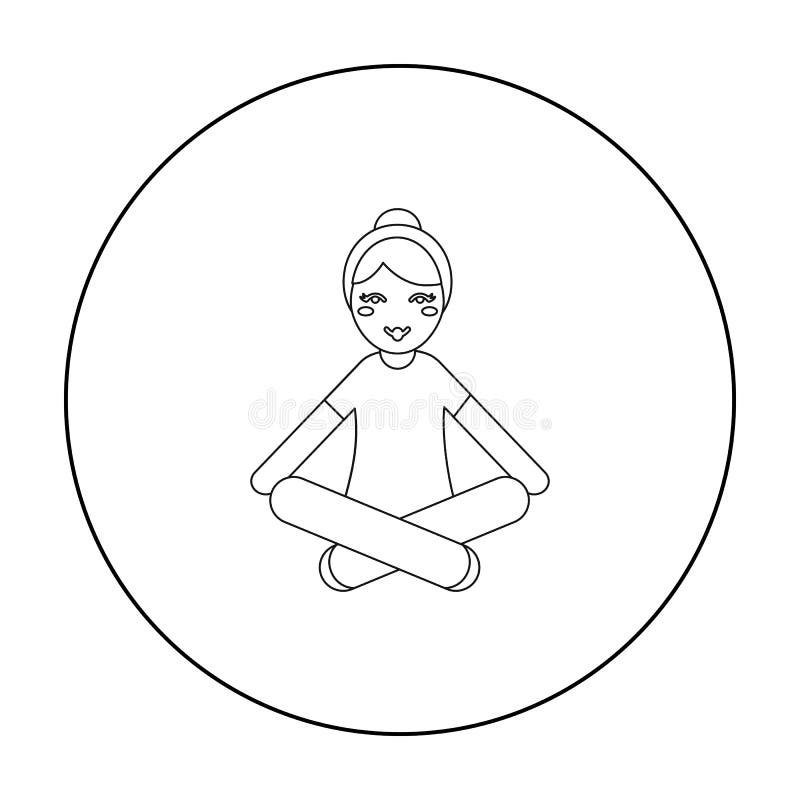 Yoga Icon of Vector Illustration for Web and Mobile Stock Vector ...