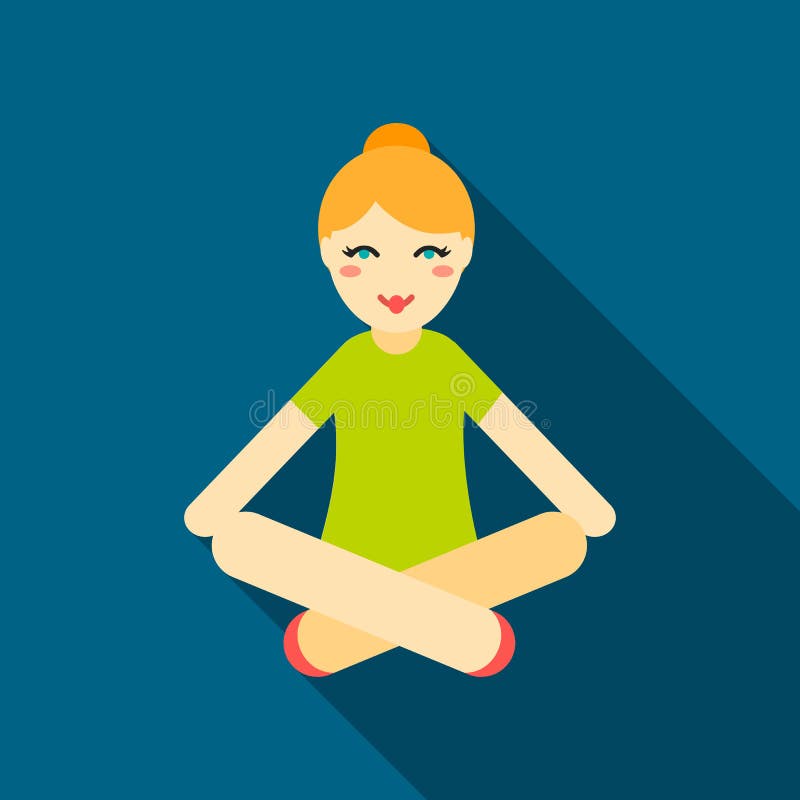 Yoga Icon of Vector Illustration for Web and Mobile Stock Vector ...