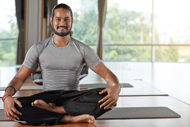 Yoga instructor stock photo. Image of meditating, sitting - 97345592