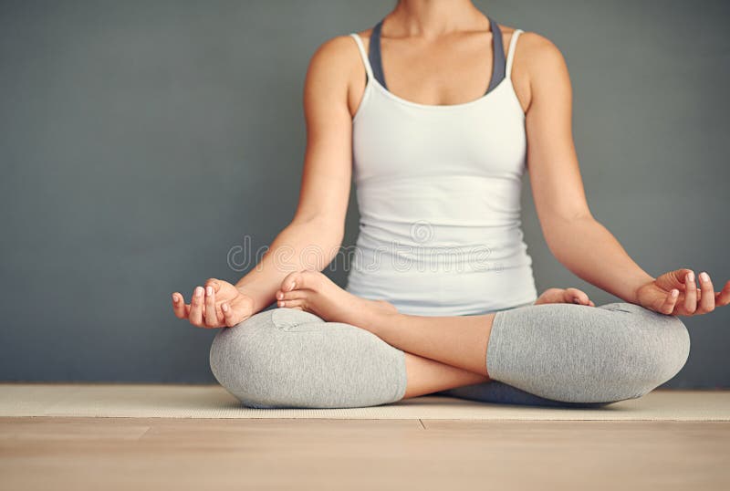 Yoga Keeps the Body Full of Vitality. a Young Woman Practicing Yoga ...