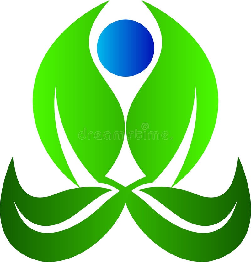 Yoga leaf stock vector. Illustration of hindu, brand - 32553250