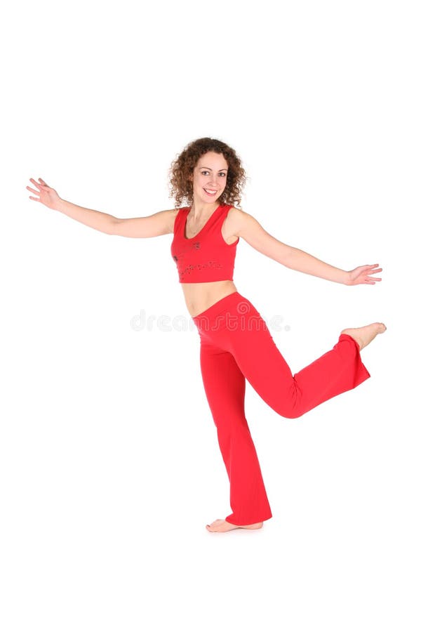 Yoga like dance stock image. Image of fashion, action - 3865315