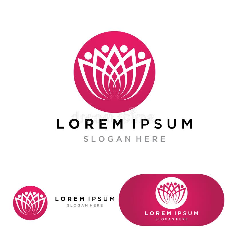 Yoga Logo Design Stock. Human Meditation in Lotus Flower Vector ... Yoga Logo Design Stock. Human Meditation in Lotus Flower Vector ...