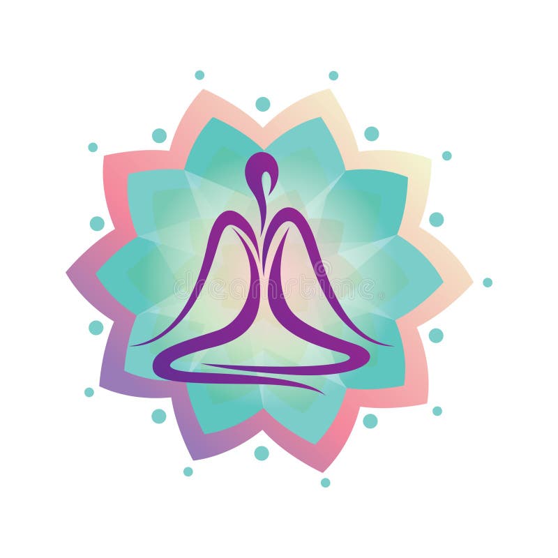 Yoga Lotus Pose. Vector Illustration Decorative Design Stock Vector ...