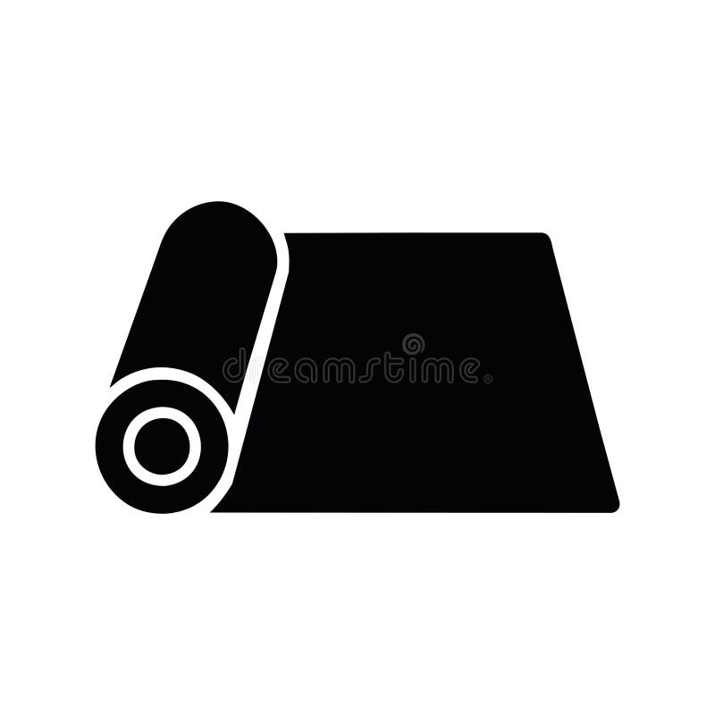 Yoga mat icon stock vector. Illustration of lifestyle - 295532546