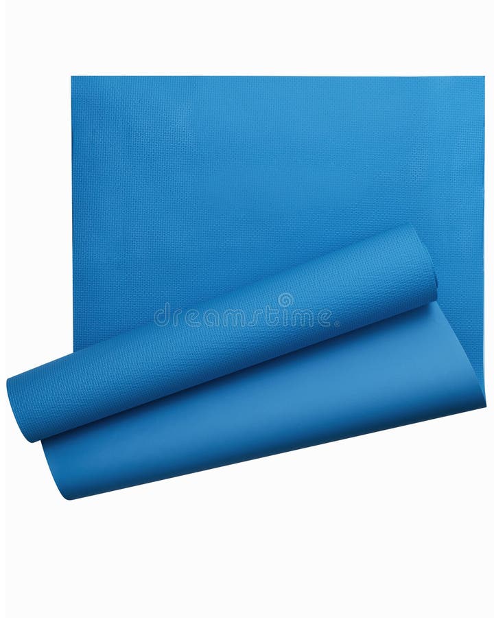 Yoga Mat, Overhead View, Isolated Stock Photo - Image of isolated ...
