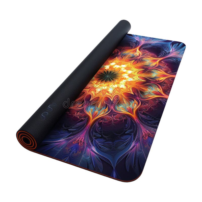 Yoga Mat on Transparent Background - Ai Generated Stock Illustration ...