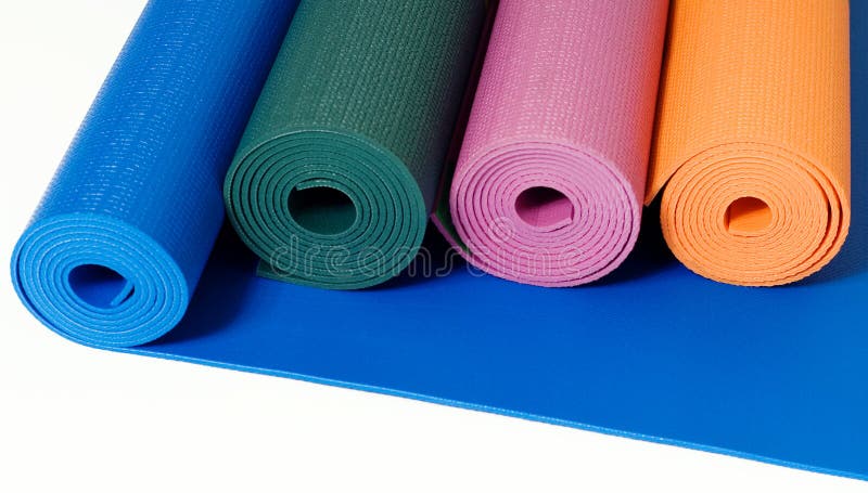 Yoga Mats stock image. Image of indoor, wellness, relax - 5533957