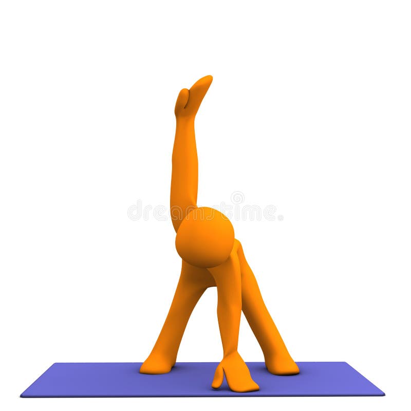 Yoga stock illustration. Illustration of yoga, orange - 30647674