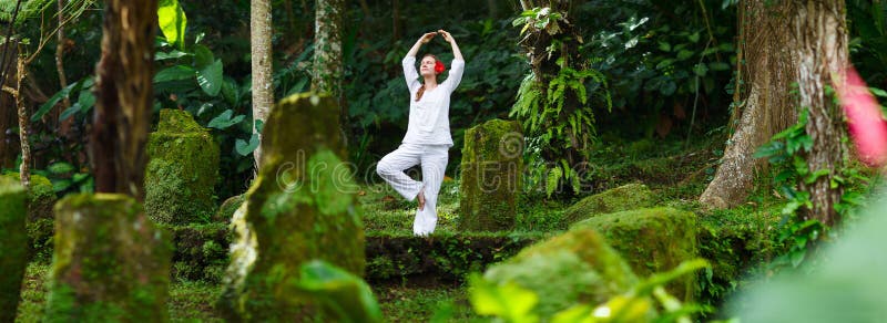 Yoga outdoors stock image. Image of adult, balance, outdoor - 53966503