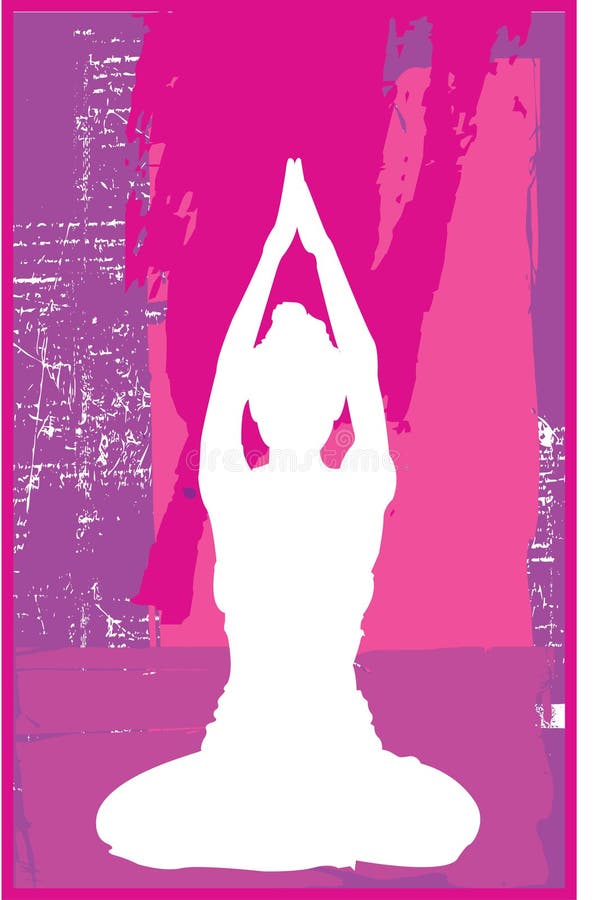 Yoga Pink stock vector. Illustration of recreation, slim - 3068247