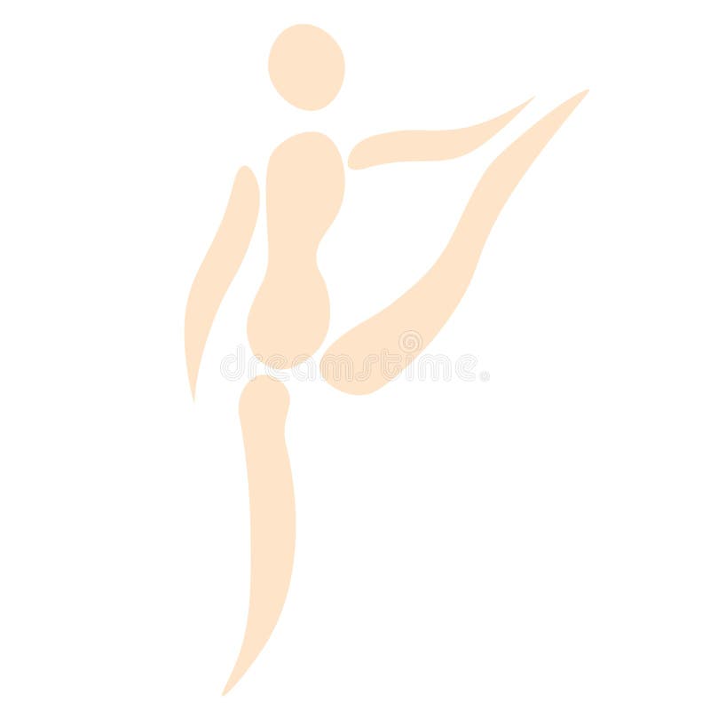 Yoga pose abstract stock vector. Illustration of flower - 356001263