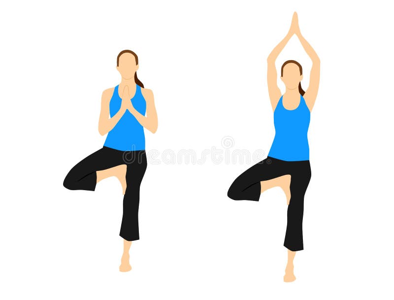 Yoga Exercises Motivation for Your Workout Stock Illustration ...