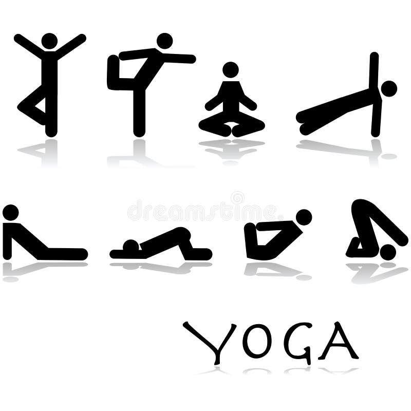 Yoga Poses Stock Vector - Image: 40466854