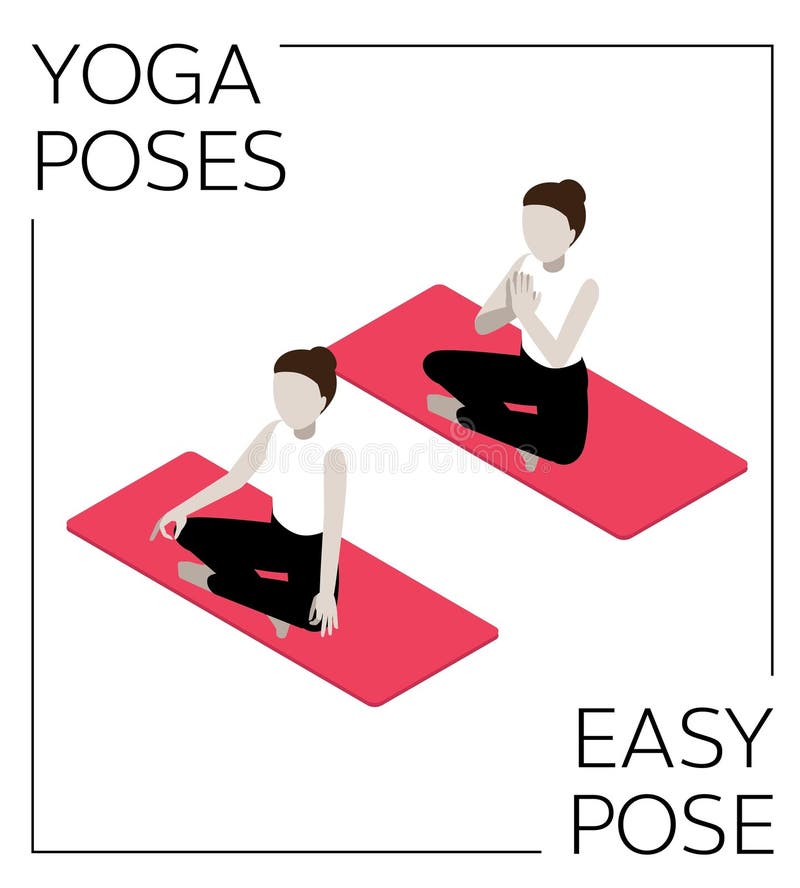 Yoga Bow Pose Tutorial Cartoon Seamless Wallpaper Background Stock ...