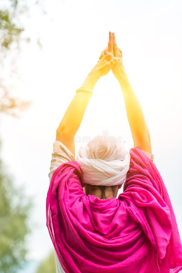 Yoga position in the sun stock image. Image of person - 61804497