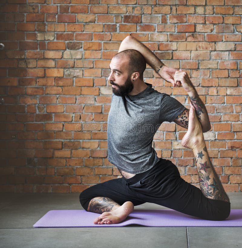 Yoga Practice Exercise Class Concept Stock Photo - Image of happy ...