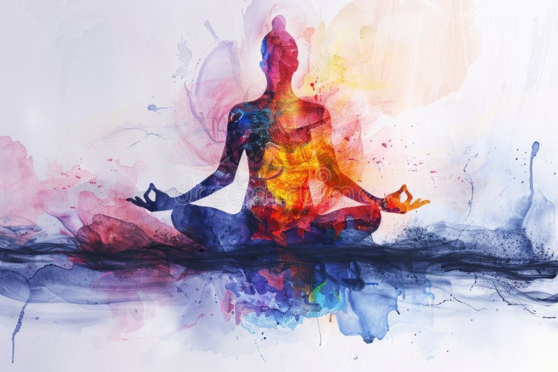 Yoga Practitioner in Lotus Position Stock Image - Image of spiritual ...