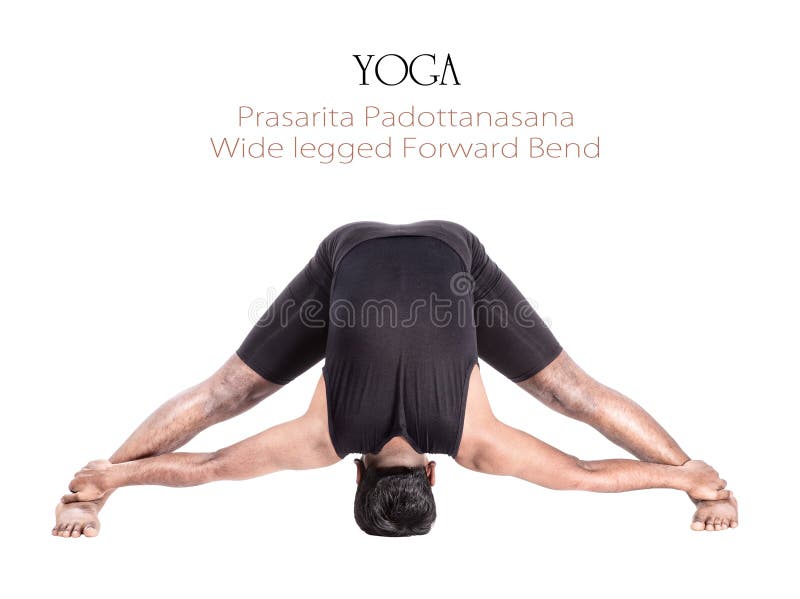 Yoga Prasarita Padottanasana Pose Stock Photo - Image of male, fitness ...