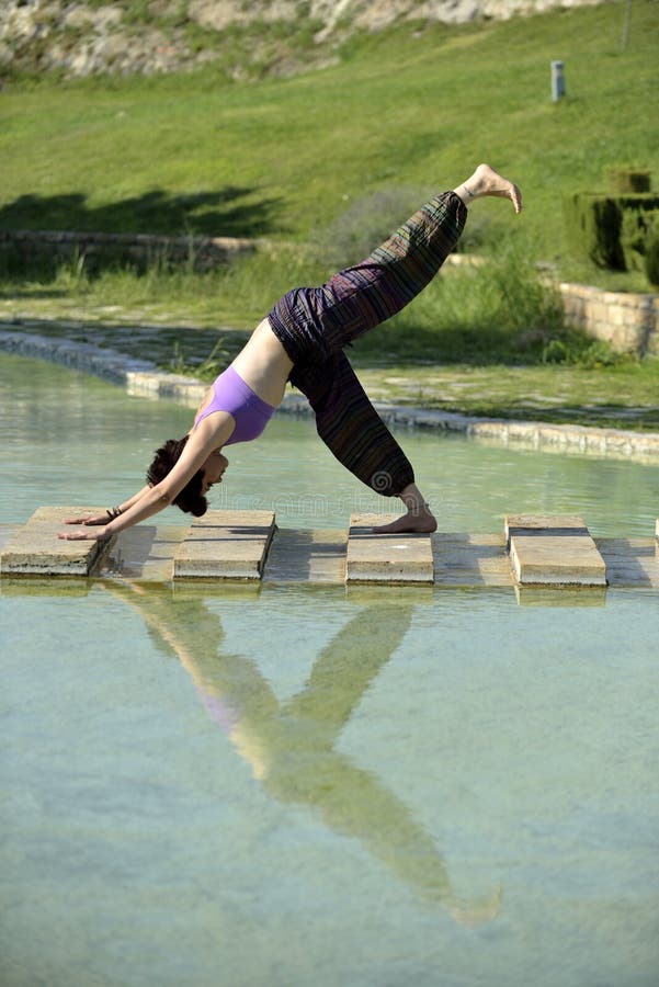Yoga session stock image. Image of park, exercise, relaxing - 32550681