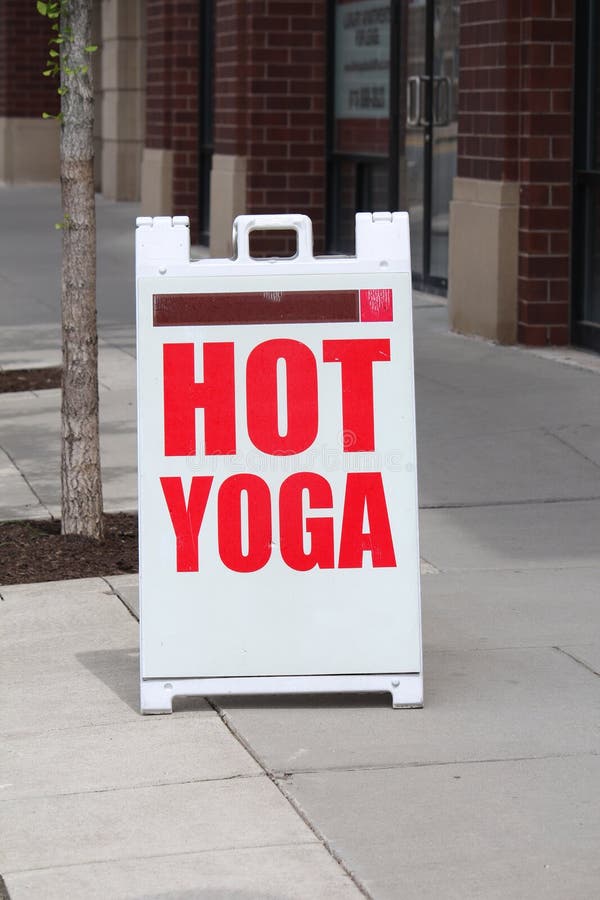 Yoga Sign stock image. Image of placard, yoga, wellness - 41938353