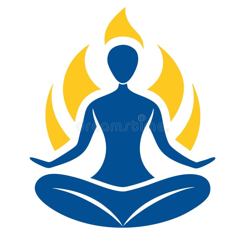 Yoga Silhouette Vector Icon Set Stock Vector - Illustration of health ...