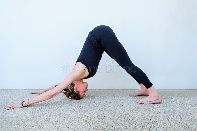 Yoga Students Showing Different Yoga Poses Stock Image - Image of adult ...