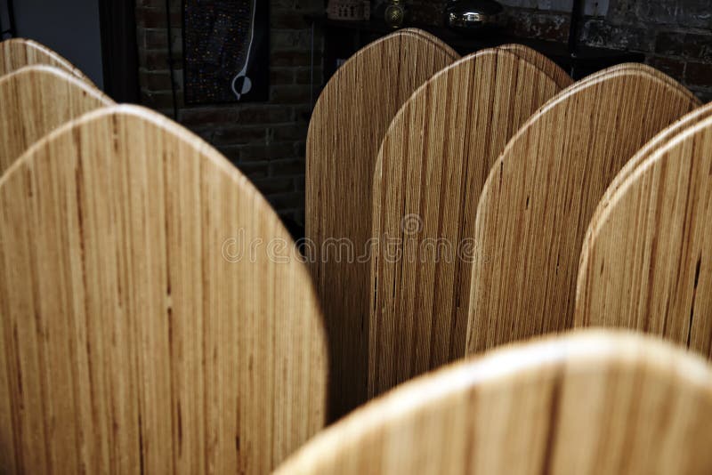 Yoga Studio. Yoga Boards. Ballans on Yoga Boards. Stock Image - Image ...