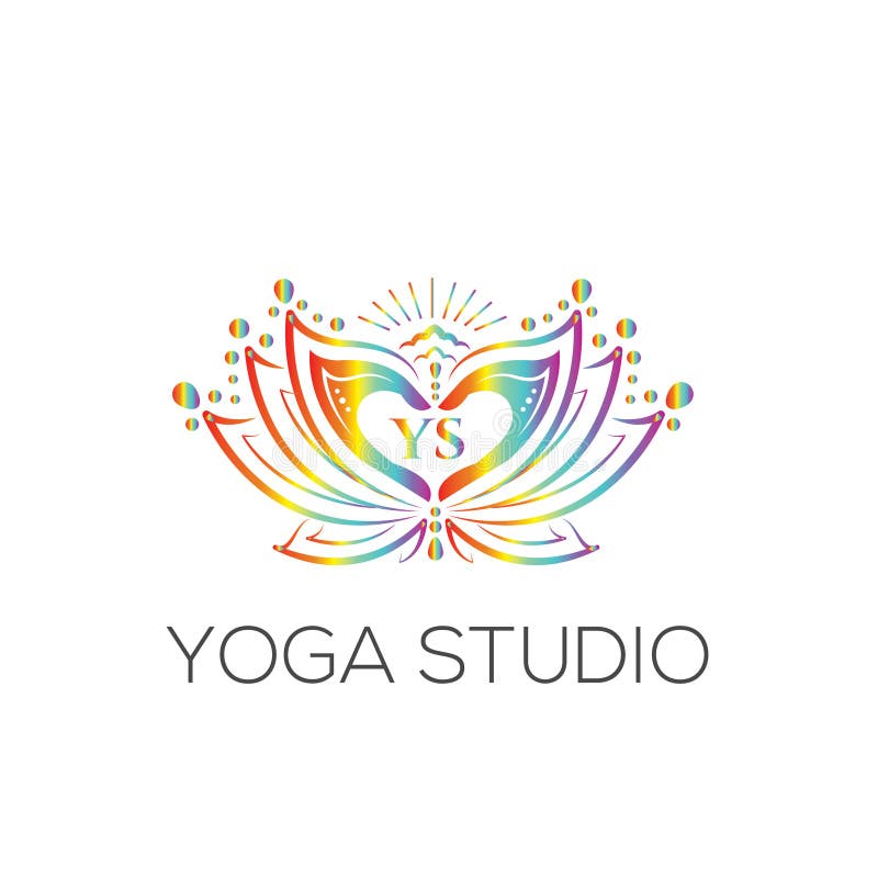 Yoga studio vector logo stock vector. Illustration of logo - 142584728